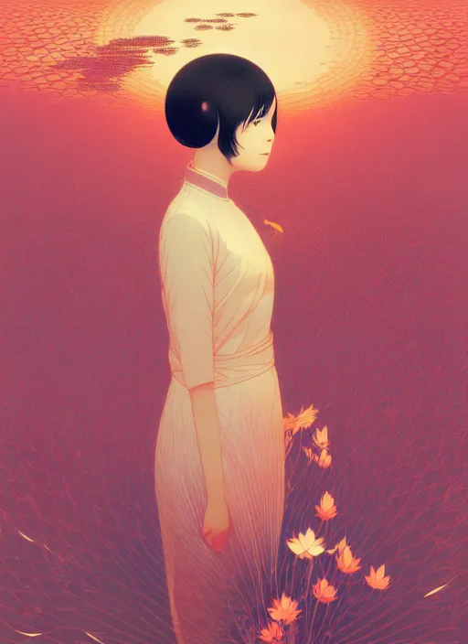 nezha awakened in the lotus by ilya kuvshinov and | Stable Diffusion