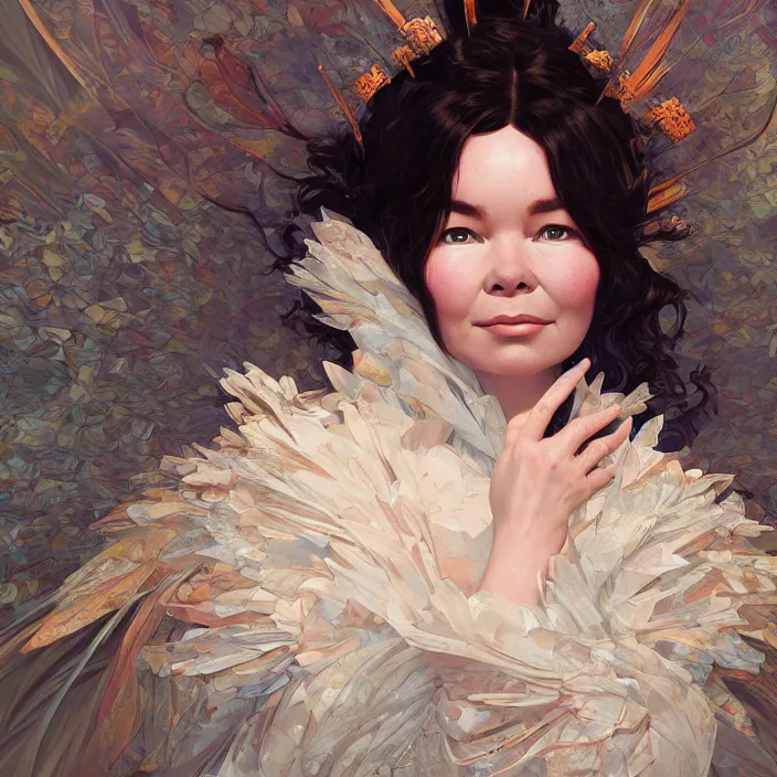 bjork, intricate, highly detailed, digital painting, | Stable Diffusion ...