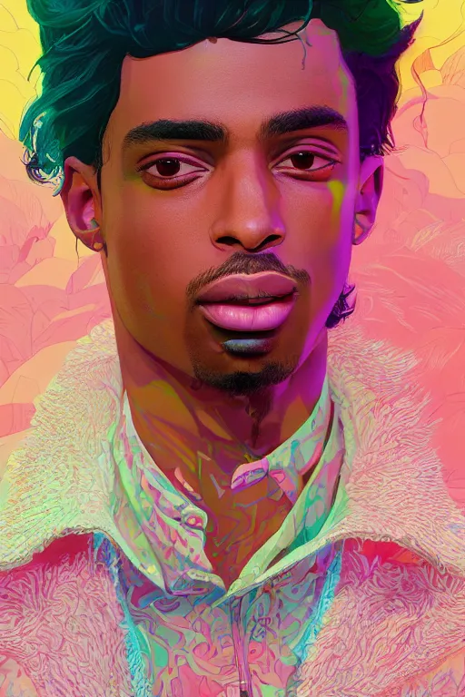 Beautiful Playboi Carti portrait, artstation winner by | Stable ...