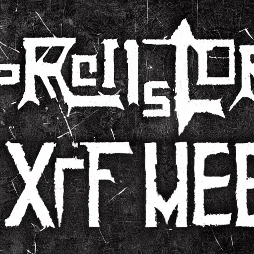 grindcore band logo, metal font, unreadable | Stable Diffusion | OpenArt