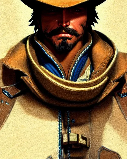 mccree from overwatch, character portrait, portrait, | Stable Diffusion ...