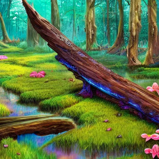 magical swamp, nostalgic disney art, fairies, | Stable Diffusion