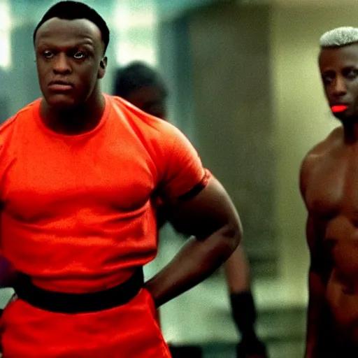 a still of ksi as simon phoenix in demolition man | Stable Diffusion ...