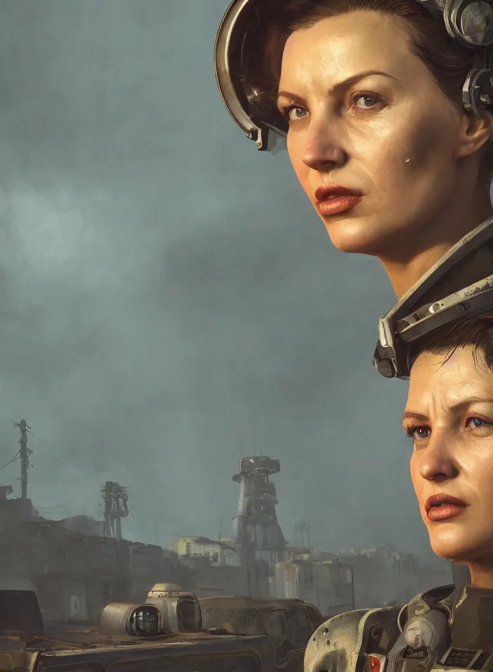 a face portrait of a angela merkeli in fallout 4, | Stable Diffusion ...