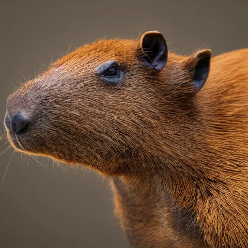 a picture of a standing capybara, wearing the hazard | Stable Diffusion ...