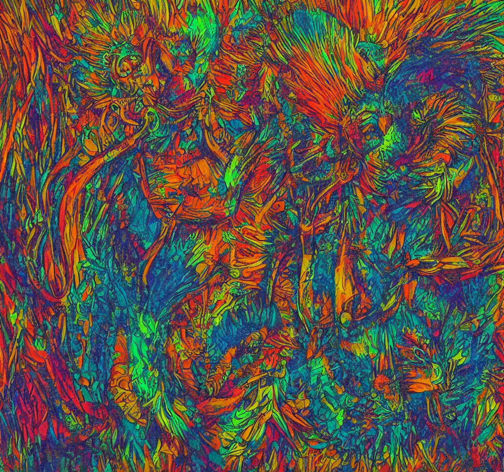 a psychedelic peyote-induced painting of an Armadillo | Stable Diffusion | OpenArt