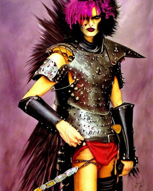 portrait of a skinny punk goth roald dahl wearing | Stable Diffusion ...