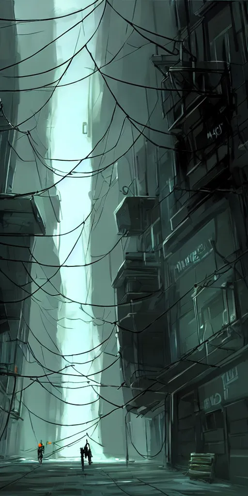 portal half life 2 concept art dark depressing city | Stable Diffusion ...