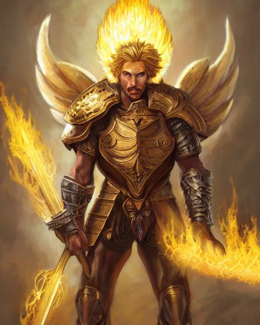 mtg character portrait of a brawny male leonin knight | Stable ...