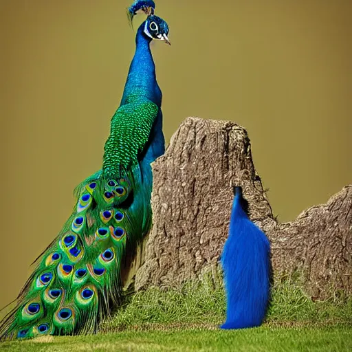 a peacock - cat - hybrid, animal photography, wildlife | Stable ...
