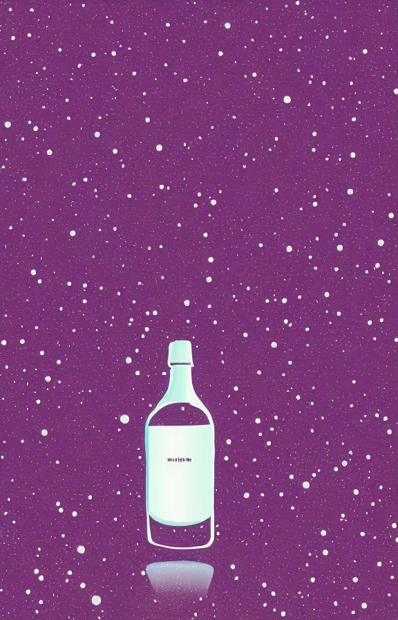 a fiji water filled with space with a vaporwave | Stable Diffusion ...