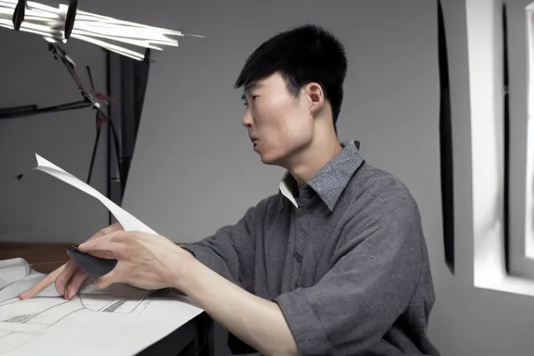 still photo of a chinese man inventing the paper, | Stable Diffusion ...