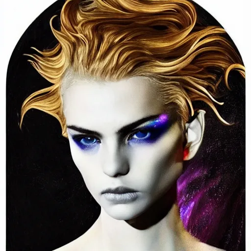 godlike awe-inspiring menacing Lucifer royal portrait, | Stable ...