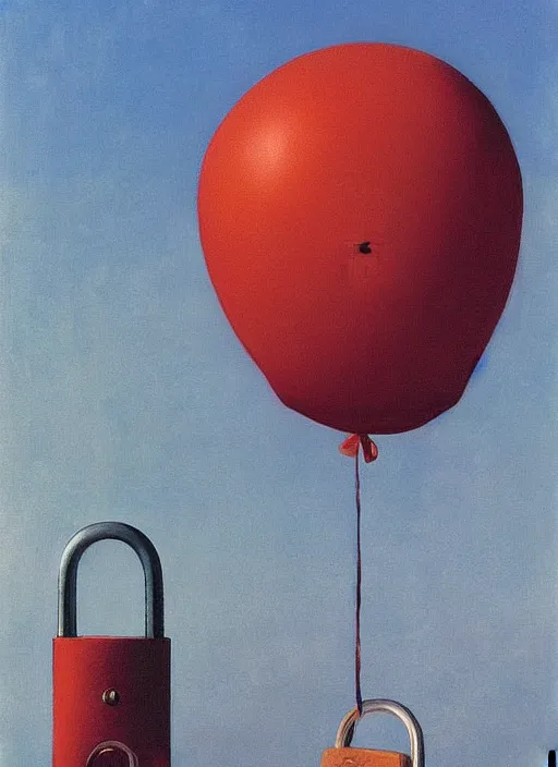 padlock on a birthday balloon Edward Hopper and James | Stable ...