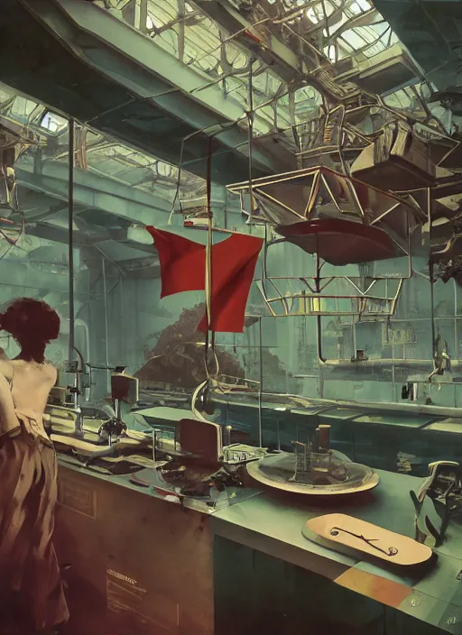 futuristic soviet scientific lab in amazonian jungle | Stable Diffusion ...