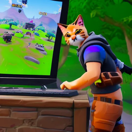 a cat playing Fortnite, by Jim Davis | Stable Diffusion | OpenArt