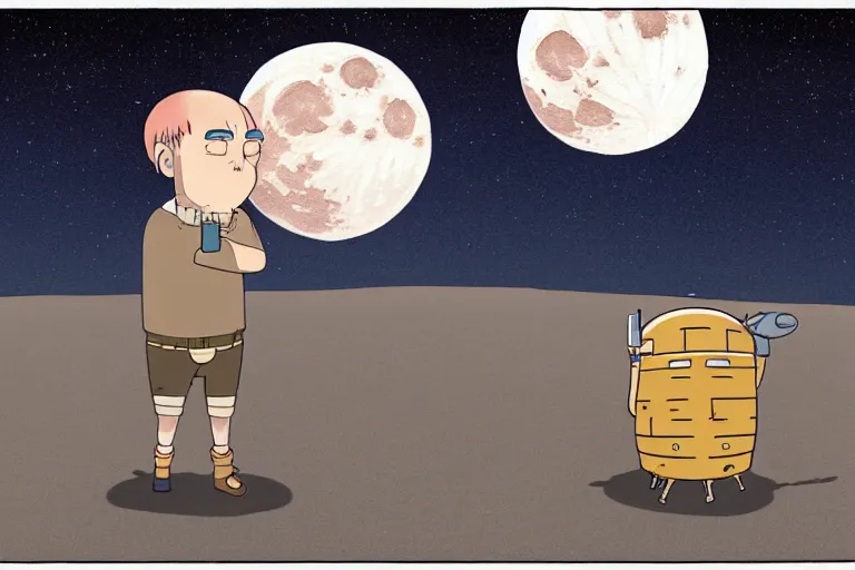 a study of a cell shaded cartoon of a beige man | Stable Diffusion ...