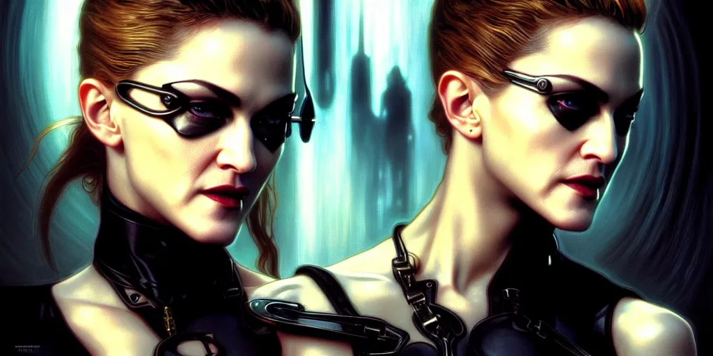 madonna as trinity in the matrix, highly detailed, | Stable Diffusion ...