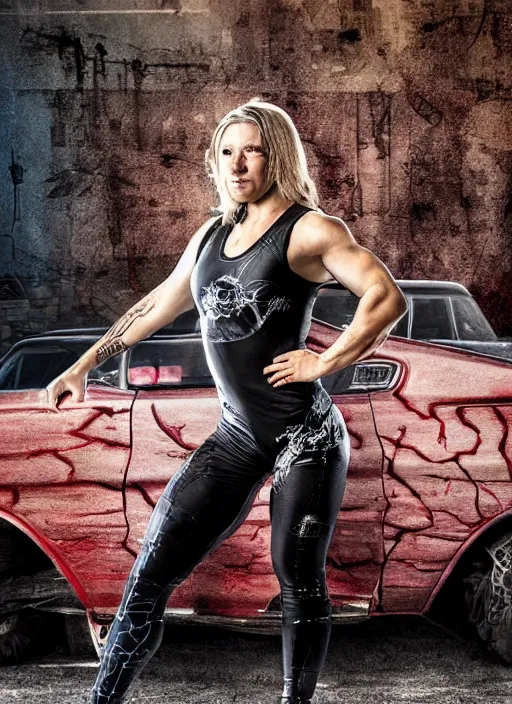 portrait of a mutant female wrestler with scars in her | Stable Diffusion | OpenArt