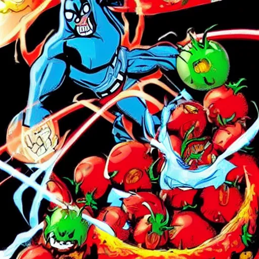 attack of the killer's tomatoes. marvel style | Stable Diffusion | OpenArt