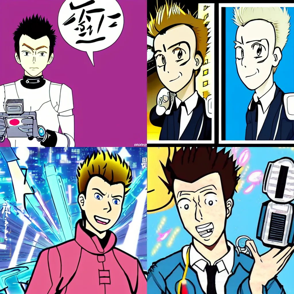Cybernetic Rick Astley in Japanese cartoon style | Stable Diffusion | OpenArt
