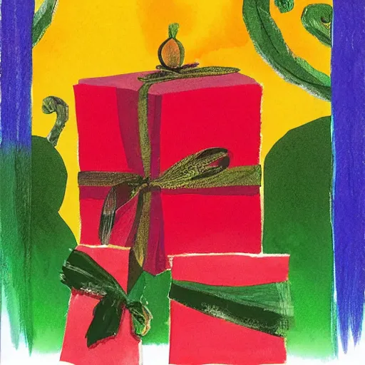 eric carle illustration of a mysterious gift | Stable Diffusion | OpenArt