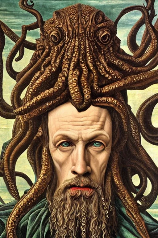 Cthulhu is member of the English royal family, oil | Stable Diffusion ...