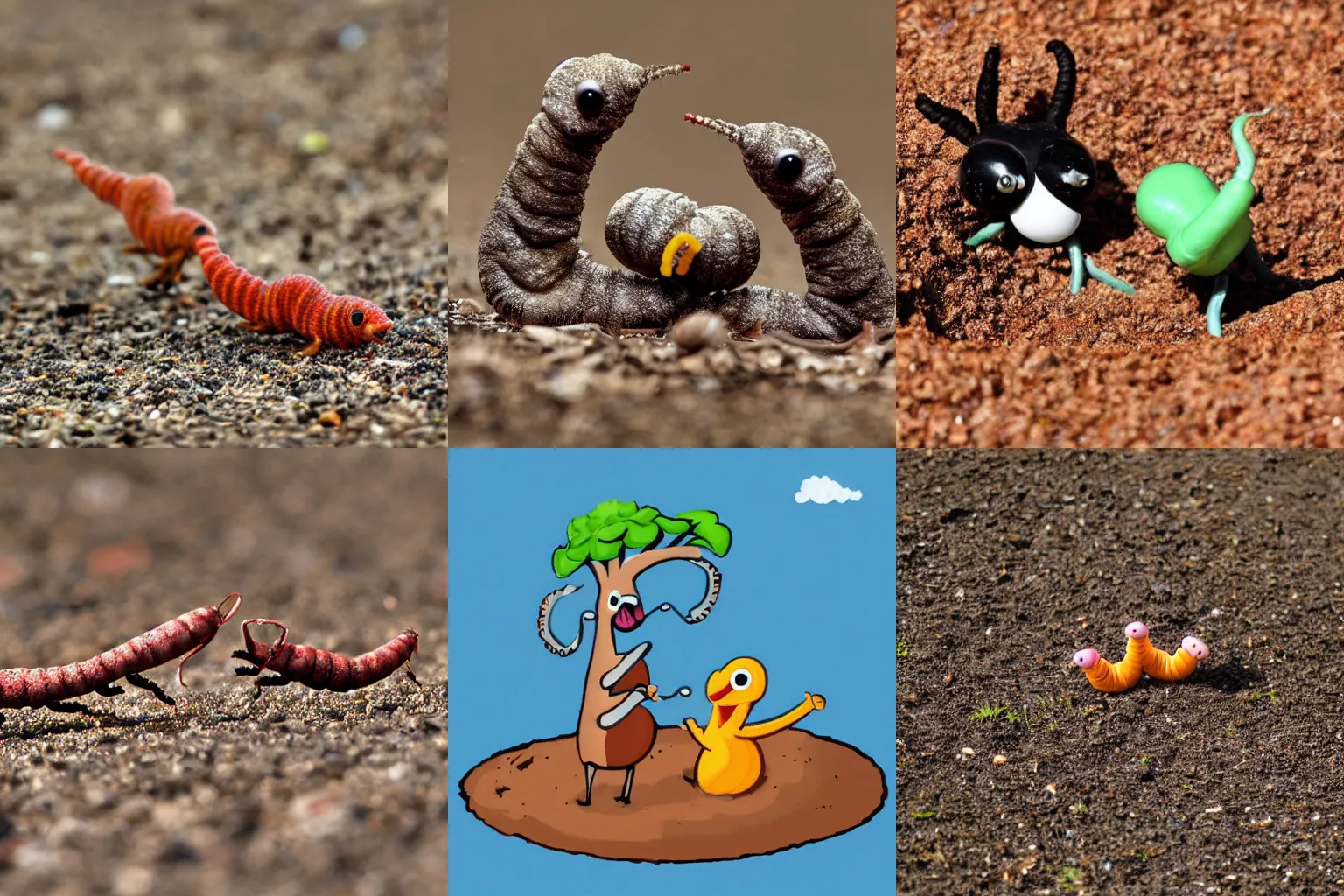 two little worms having fun | Stable Diffusion | OpenArt