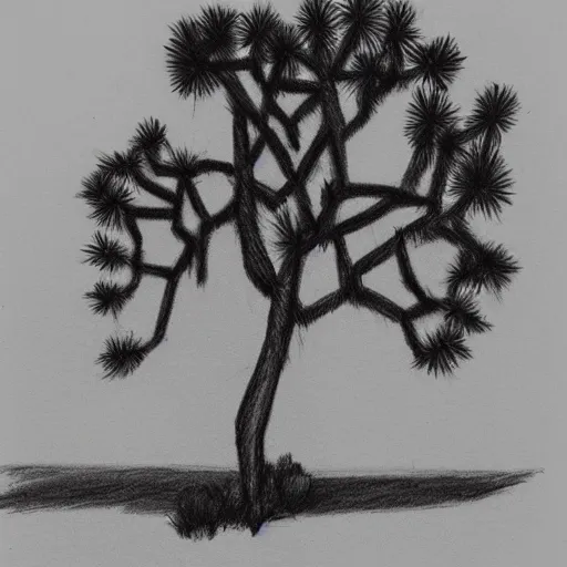 pencil sketch of a joshua tree | Stable Diffusion