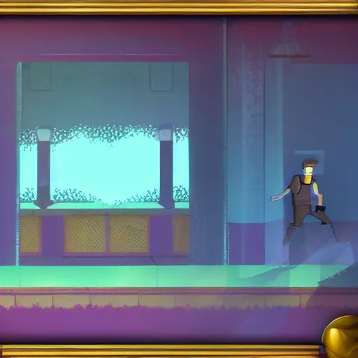 Screenshot Of A Point And Click Game In A Liminal Space Stable Diffusion