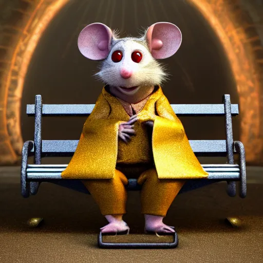 an anthropomorphic rat, by pixar, 3 d, sad, lonely, | Stable Diffusion ...