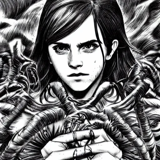 emma watson, fighting monsters, highly detailed, black | Stable Diffusion | OpenArt