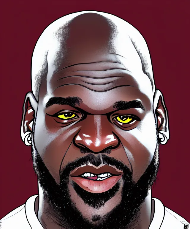 fantasy comic style portrait of shaquille o'neal as an | Stable Diffusion