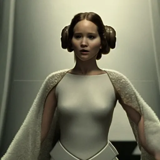 jennifer lawrence as princess leia in star wars | Stable Diffusion