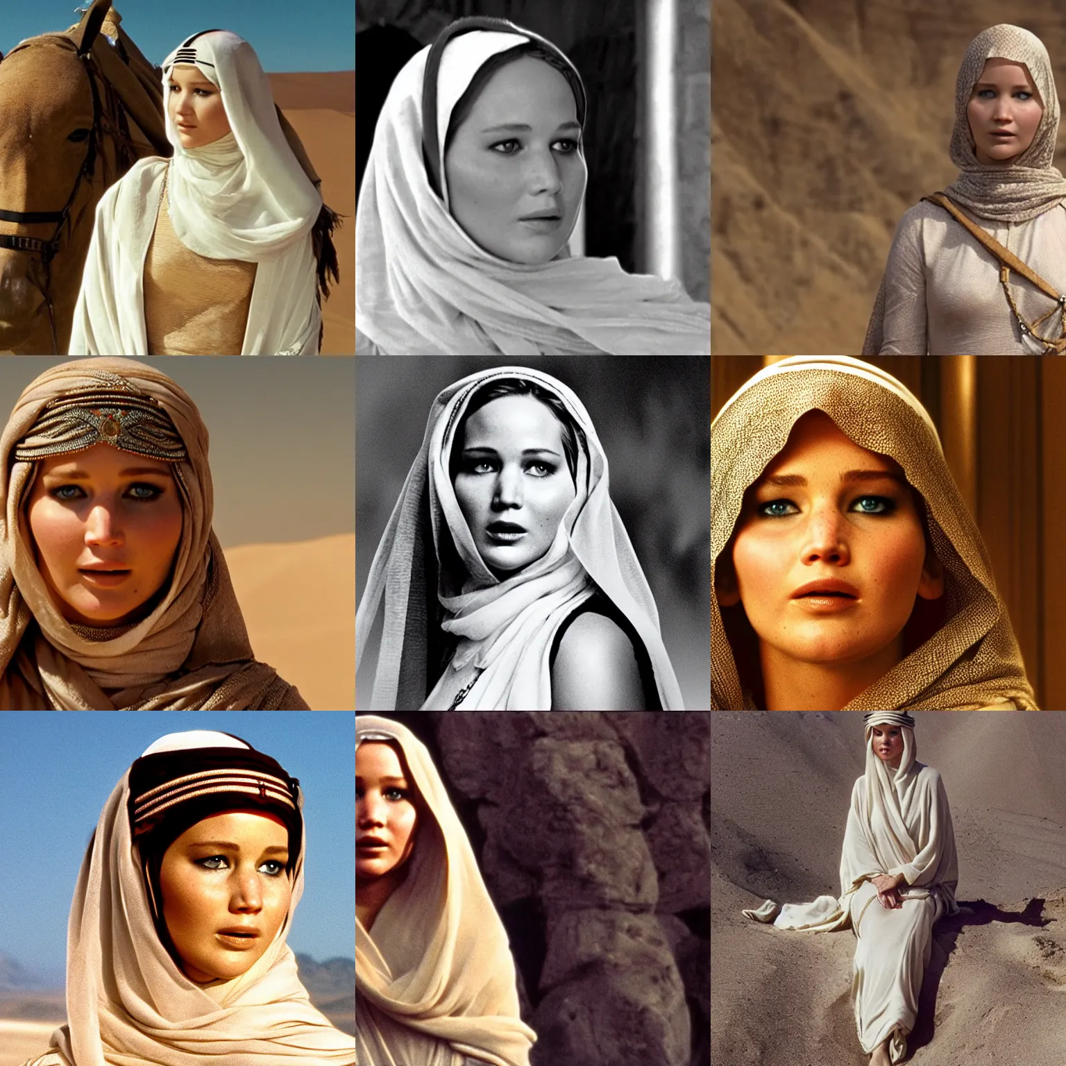 jennifer lawrence of arabia | Stable Diffusion