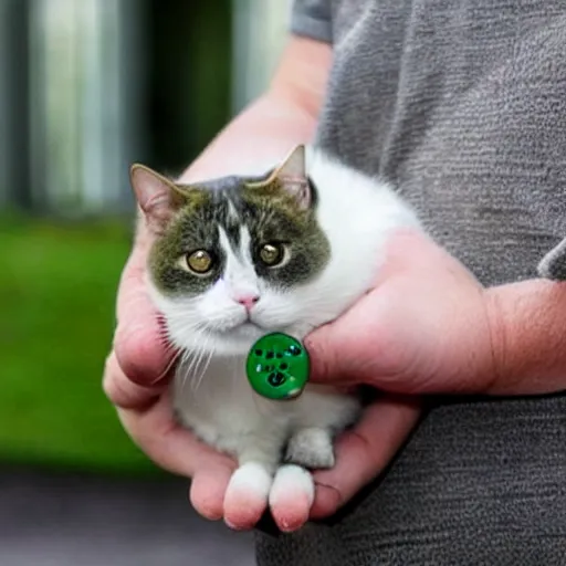 A miniature fat cat with a manette the size of a coin | Stable ...