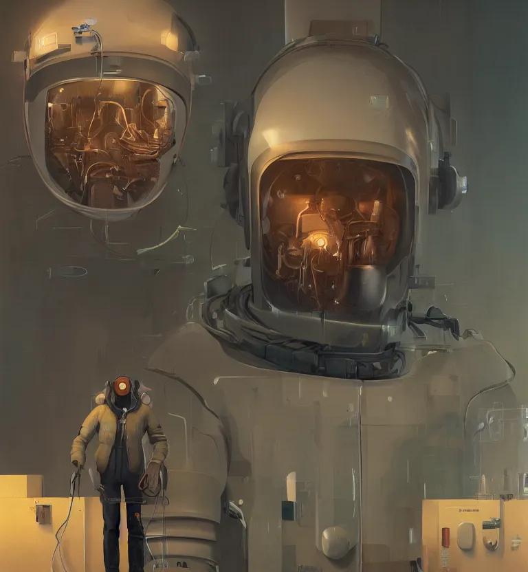 a portrait of a researcher, half human, half machine | Stable Diffusion ...