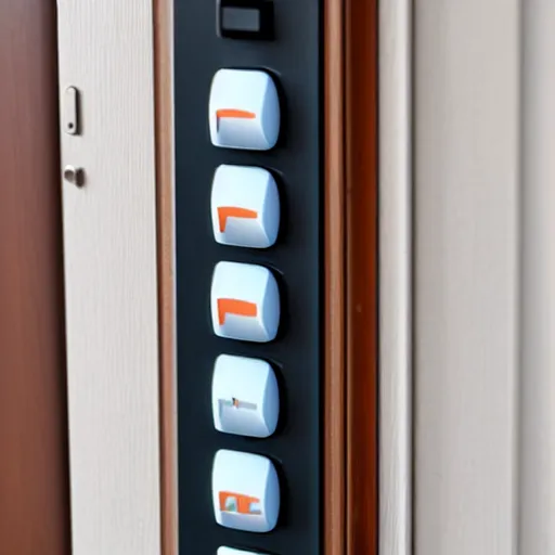 retro futuristic keypad on door | Stable Diffusion | OpenArt