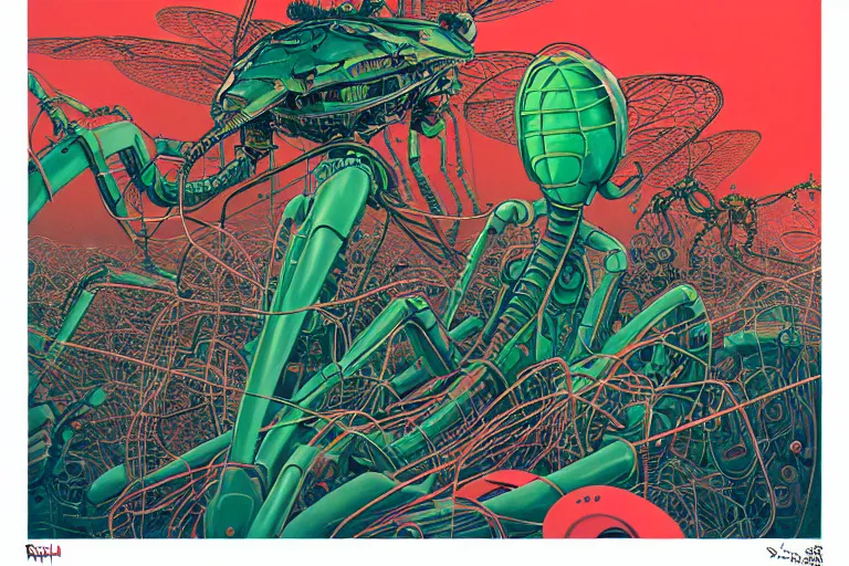 risograph grainy drawing vintage sci - fi, satoshi kon | Stable ...