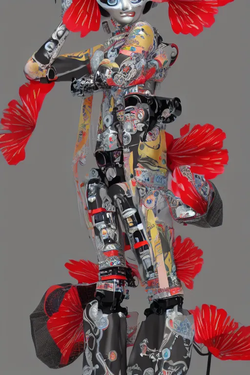 full body portrait of a Japanese robot geisha with | Stable Diffusion ...