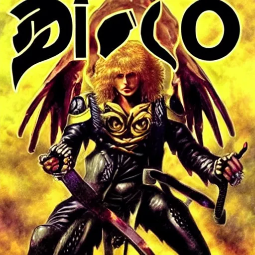 heavy metal cover art, dio, fire, fallen angels, cutie | Stable Diffusion | OpenArt