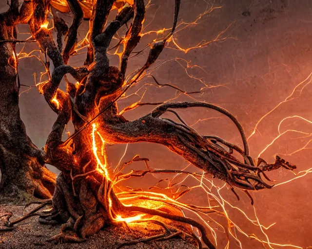 angry complex strings and cables electricity fight, | Stable Diffusion ...