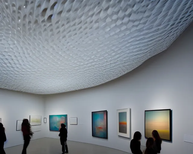 futuristic volumetric architectural design of a art | Stable Diffusion