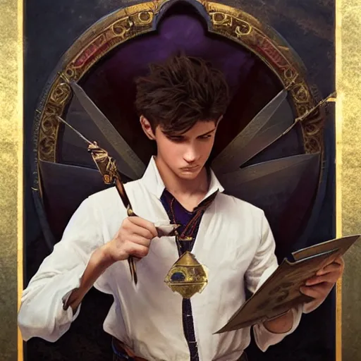 a photorealistic male wizard teenager wearing wizard | Stable Diffusion ...