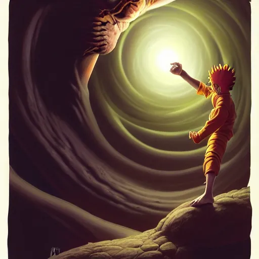 highly detailed painting of uzumaki naruto fighting a | Stable ...