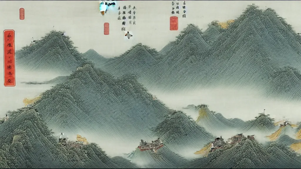 between the clouds of the white emperor, a thousand | Stable Diffusion ...