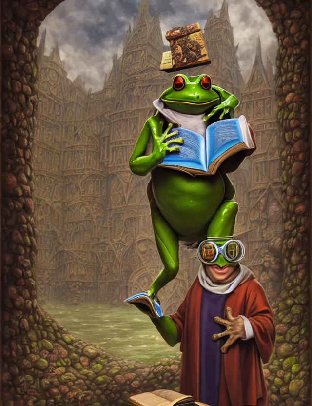 anthropomorphic bipedal frog that is dressed as a | Stable Diffusion ...