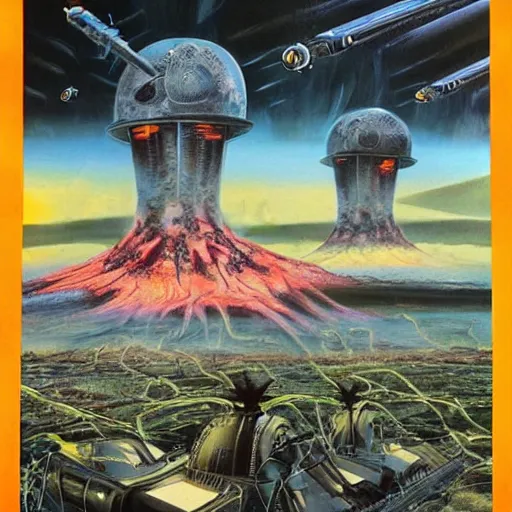 alien invasion of earth, 1 9 6 0 s scifi art style, | Stable Diffusion ...