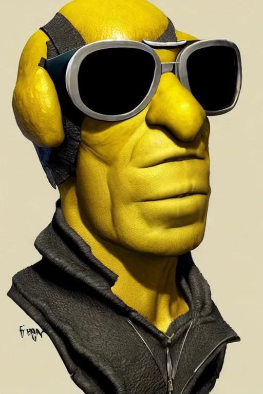 anthropomorphic badass muscular lemon character, | Stable Diffusion ...