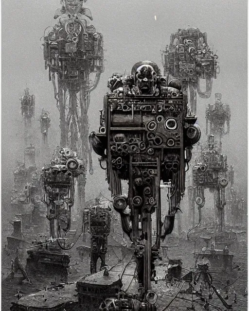 clockwork cyborgs, vintage old, sepia, retrofuturism | Stable Diffusion ...